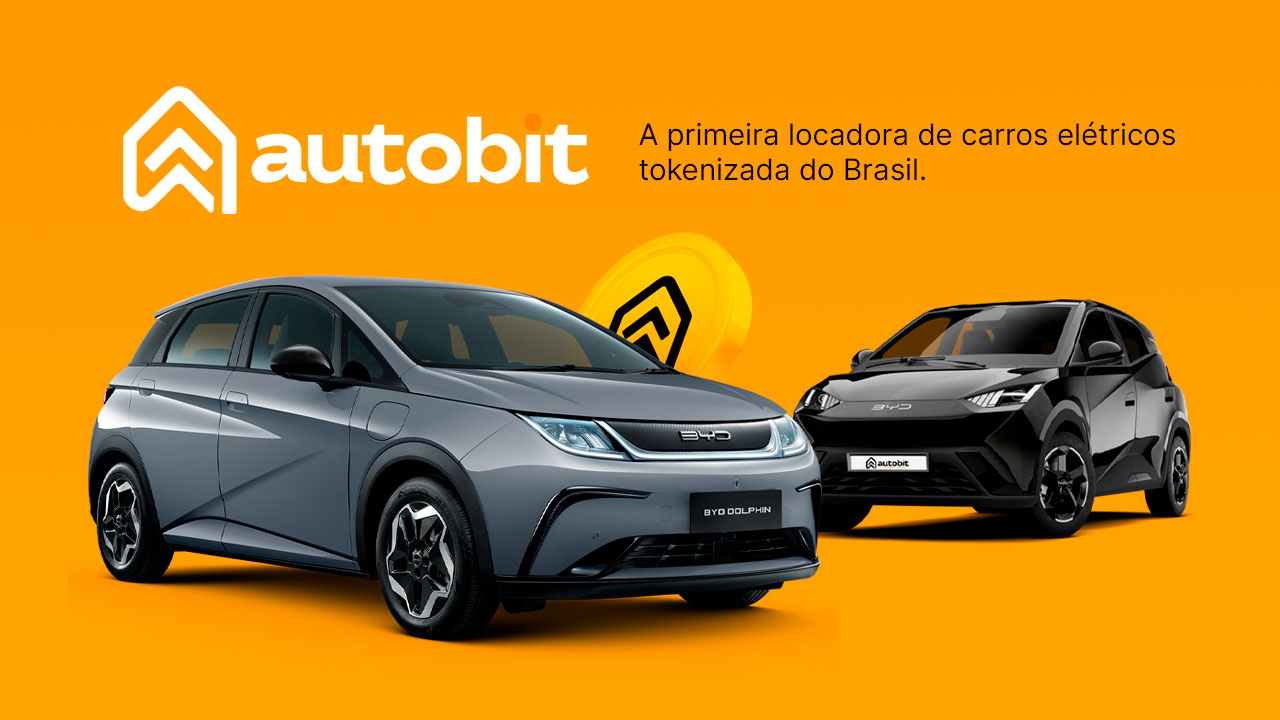 Autobit - A primeira locadora de carros elétricos tokenizada do Brasil.